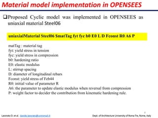 An OpenSees material model for the cyclic behaviour of corroded steel bar in RC structures | PDF