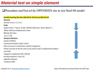 An OpenSees material model for the cyclic behaviour of corroded steel bar in RC structures | PDF