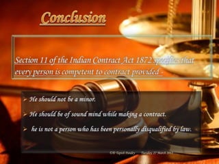 The Competency of the Parties to Contract | PPTX