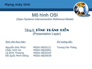 Presentation Layer | PPT