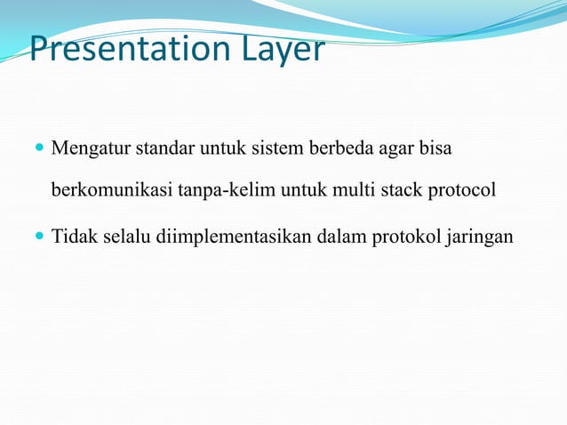 Presentation Layer (Layer OSI) | PPT