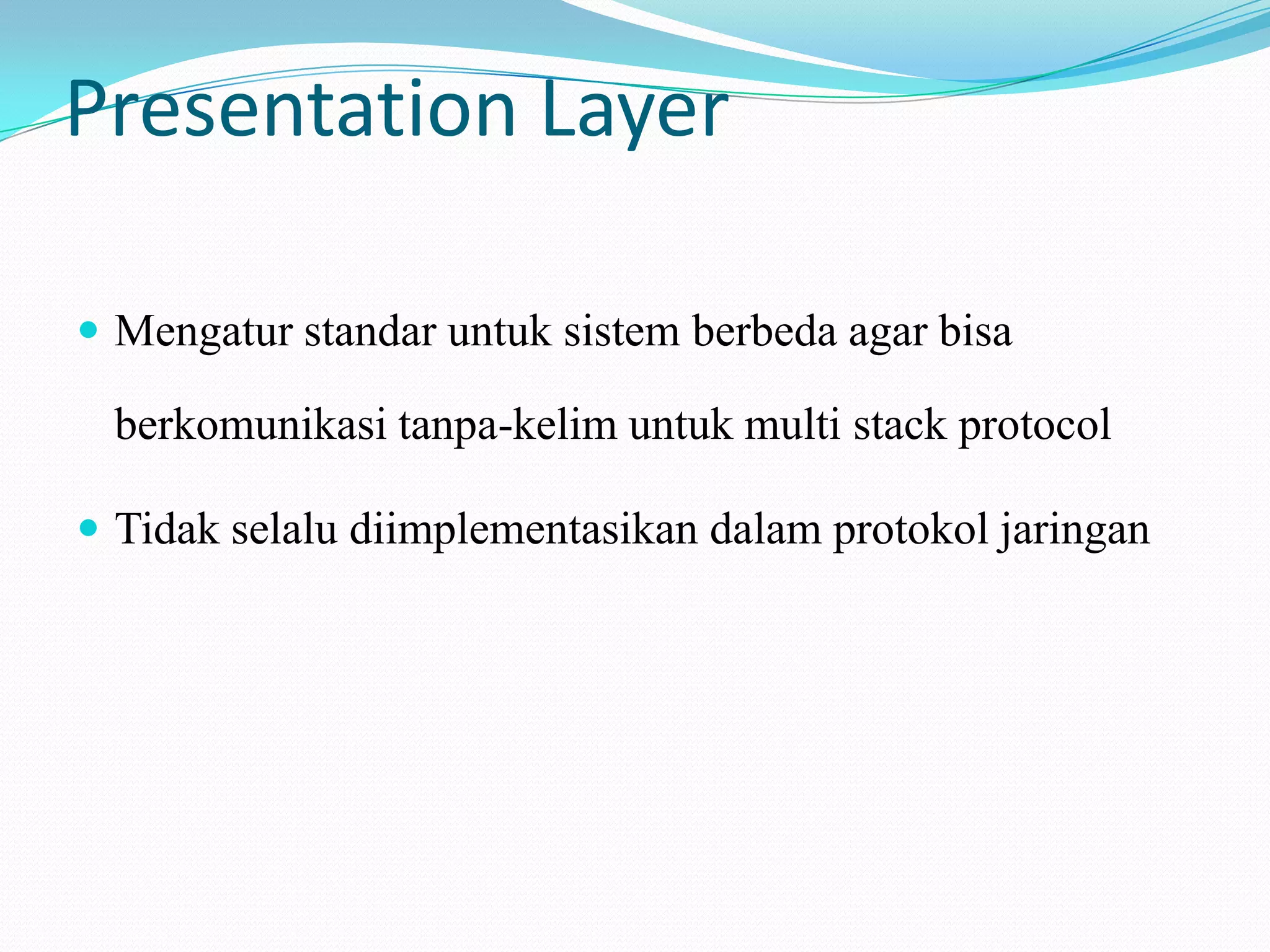 Presentation Layer (Layer OSI) | PPT