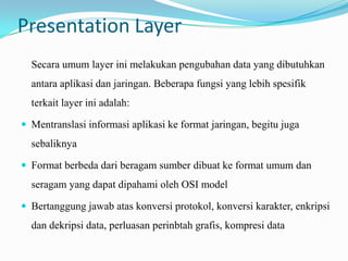 Presentation Layer (Layer OSI) | PPT