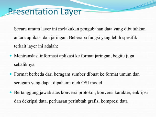 Presentation Layer (Layer OSI) | PPT
