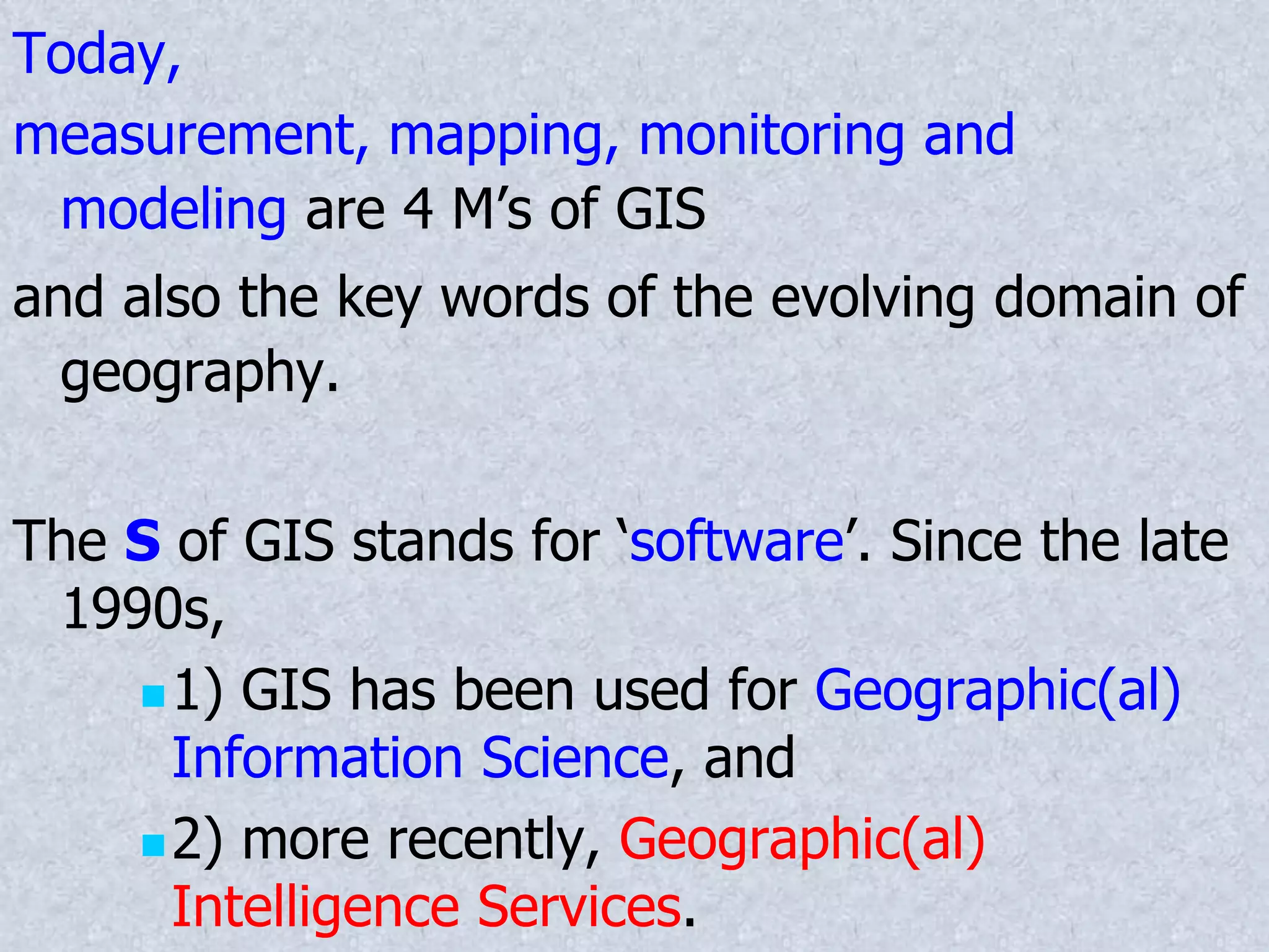 Application of Modern Geographical Tools & Techniques in Planning and Development | PPT