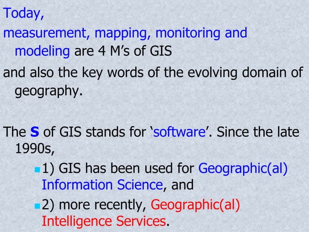 Application of Modern Geographical Tools & Techniques in Planning and ...