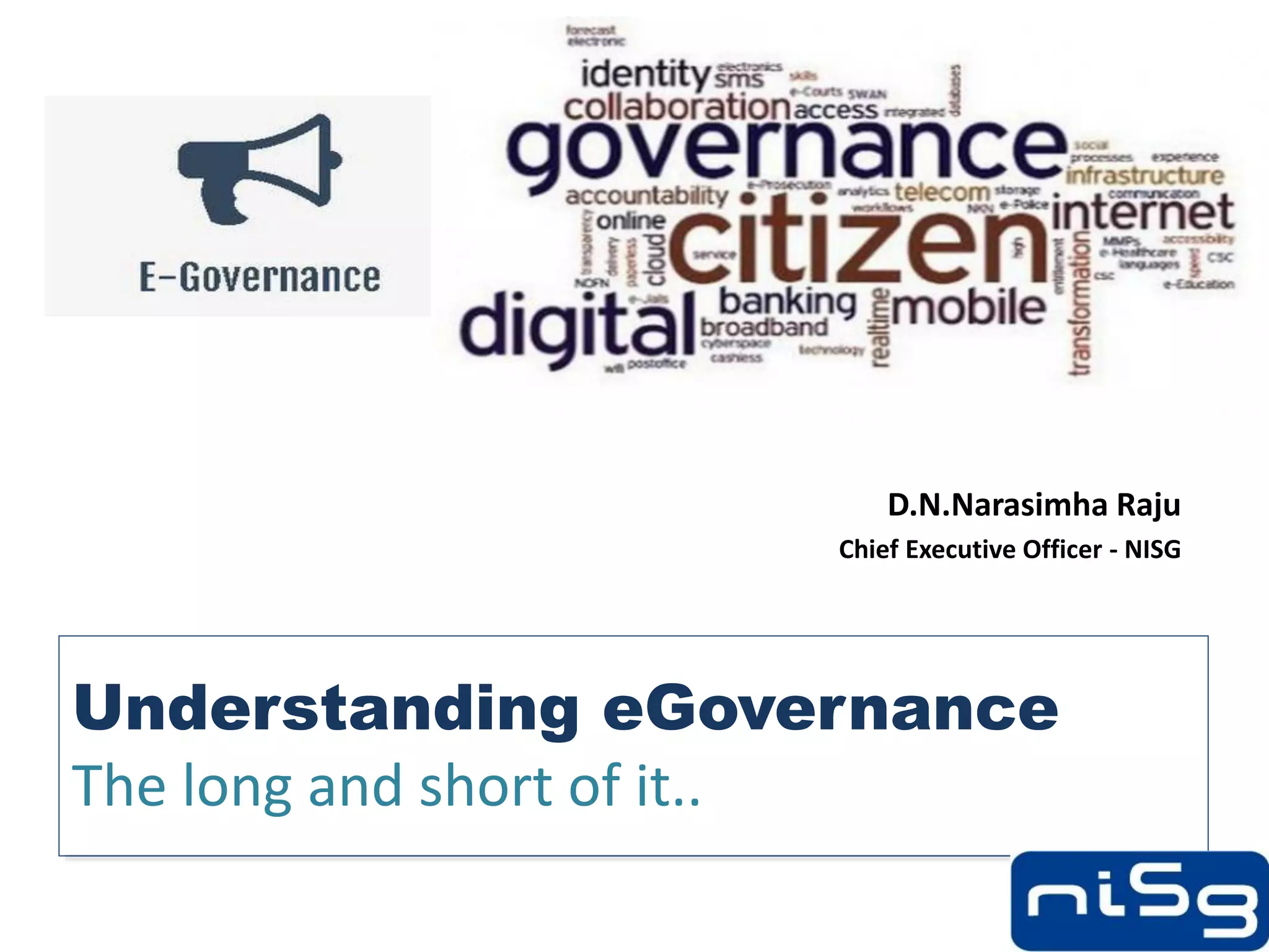 Understanding eGovernance The long and short of it.. | PDF | Business | Business and Finance