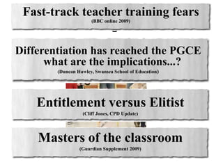 Masters provision for teachers | PPTX