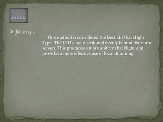 LCD LED PRESENTATION | PPTX