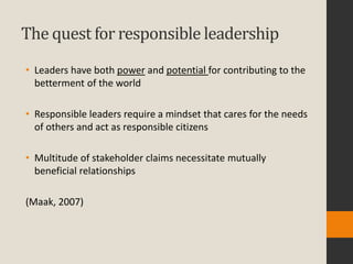 Responsible Leadership | PPTX