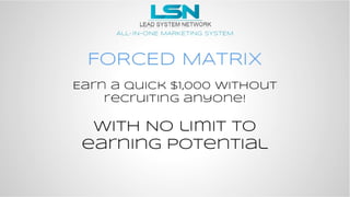 Lead Network System (LSN) Tools and Affiliate Plan Overview ...