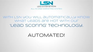 Lead Network System (LSN) Tools and Affiliate Plan Overview ...