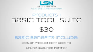 Lead Network System (LSN) Tools and Affiliate Plan Overview ...