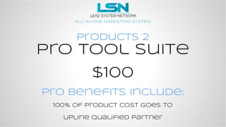 Lead Network System (LSN) Tools and Affiliate Plan Overview ...