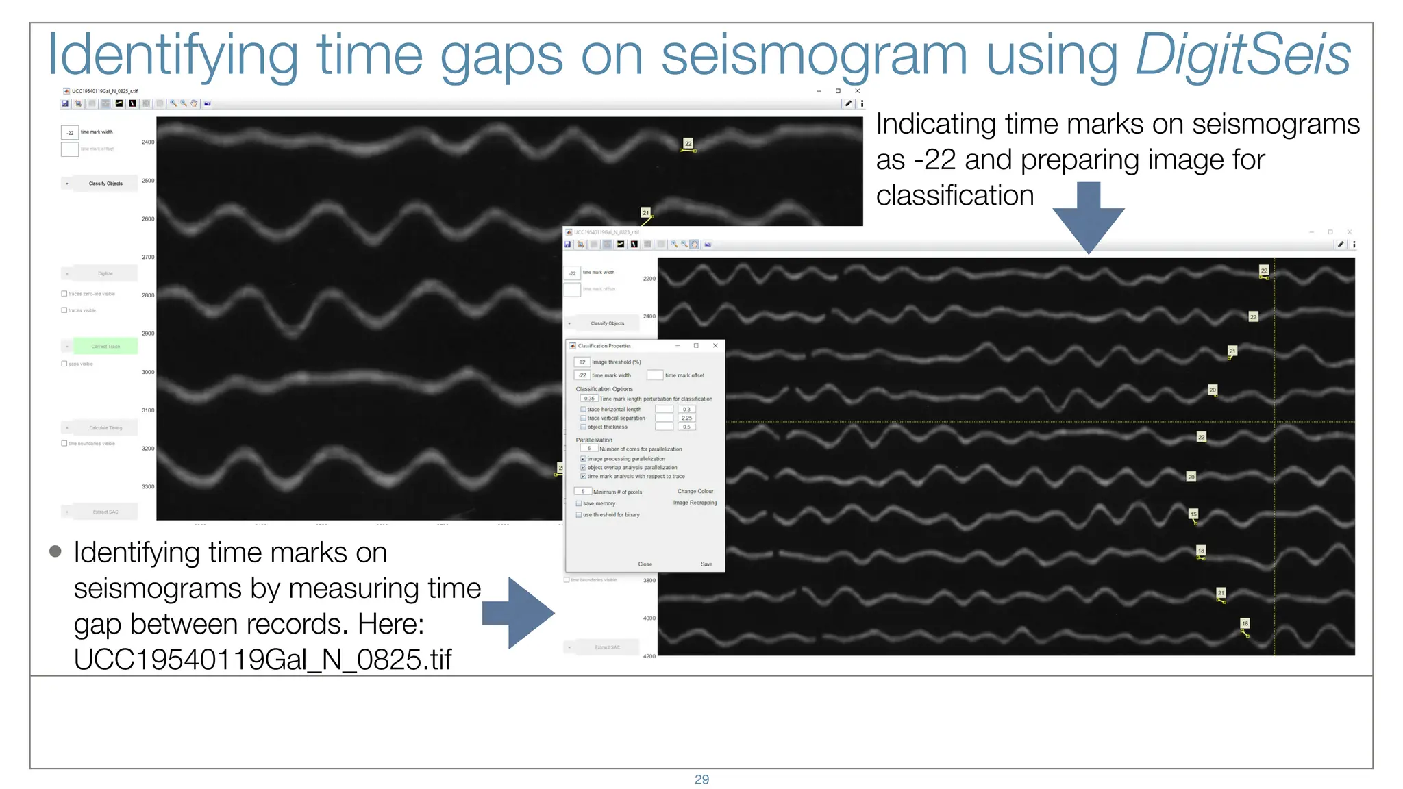 Exploitation of historical analog seismological records by image processing and machine learning ...