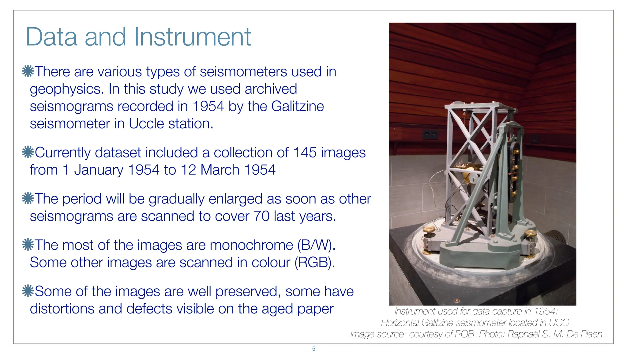 Exploitation of historical analog seismological records by image ...