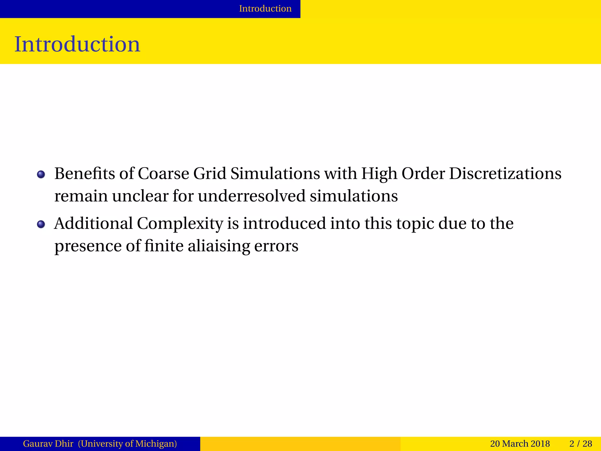 Spectral Element Methods In Large Eddy Simulation Ppt Free Download