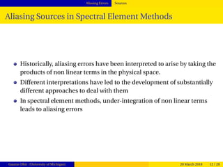 Spectral Element Methods in Large Eddy Simulation | PDF
