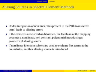Spectral Element Methods in Large Eddy Simulation | PPT