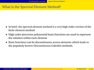 Spectral Element Methods in Large Eddy Simulation | PDF