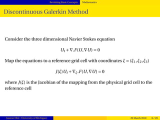 Spectral Element Methods in Large Eddy Simulation | PPT
