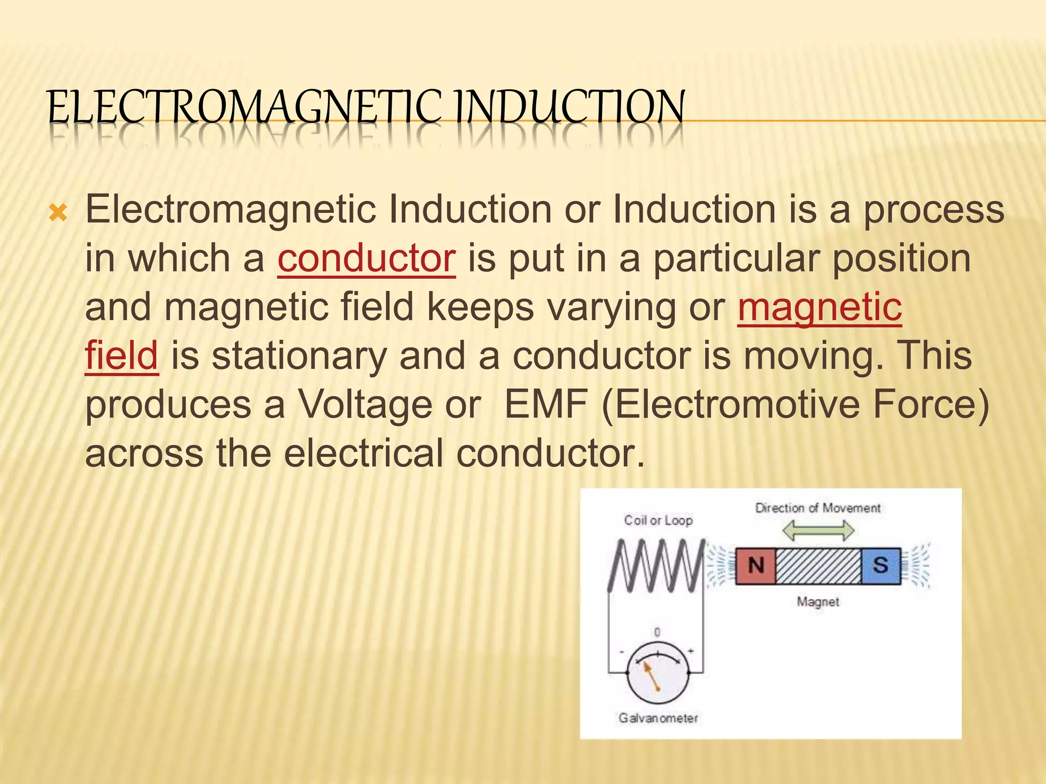 Electromagnetic Induction and Faraday'sLaw | PPT