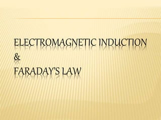 Electromagnetic Induction and Faraday'sLaw | PPT