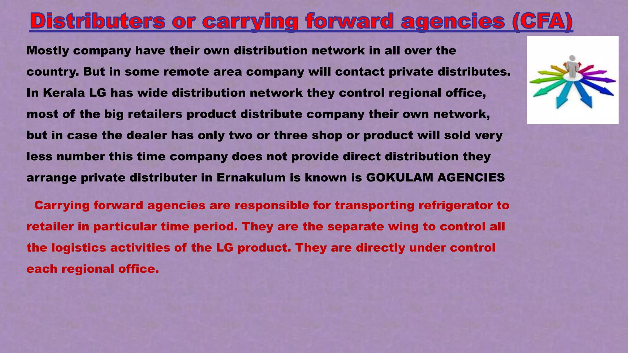 sales and distribution of LG electronocs | PPTX