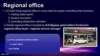 sales and distribution of LG electronocs | PPTX