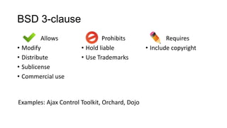 Open Source licenses | PPTX