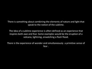 Light and the Sublime | PPT
