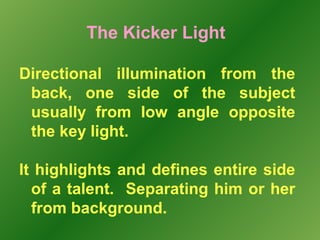 Presentation Lighting For Tv | PPT