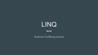 LINQ and LINQPad | PPTX