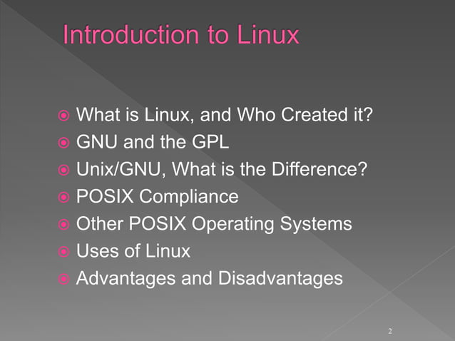 Linux Presentation | PPT