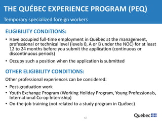 Presentation living quebecafterstudies | PDF