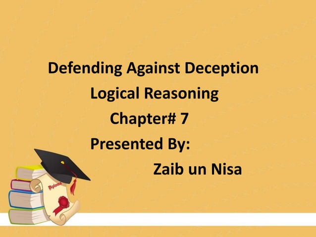Defending against deception (logical Reasoning) | PPT