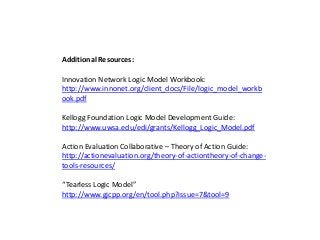 Logic Models and Theories of Change | PPT