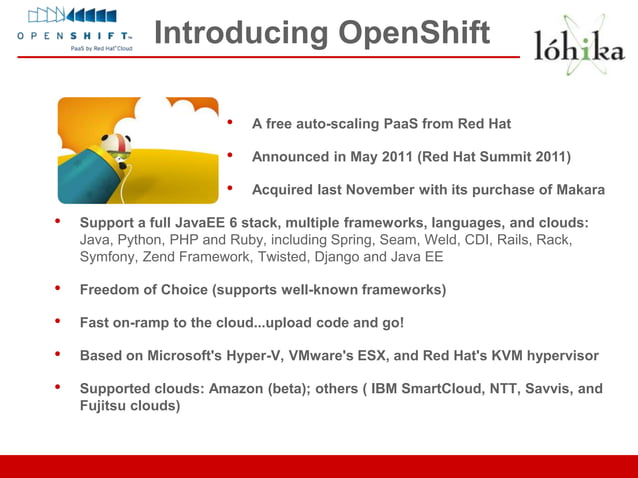 Overview of PaaS: Java experience | PPT