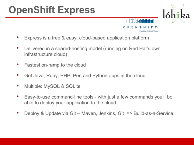 Overview of PaaS: Java experience | PPT