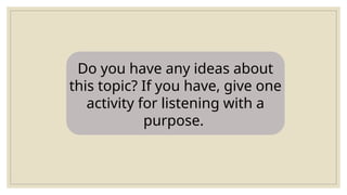 7 TYPES OF ACTIVITIES FOR LEARNING WITH A PURPOSE | PPTX