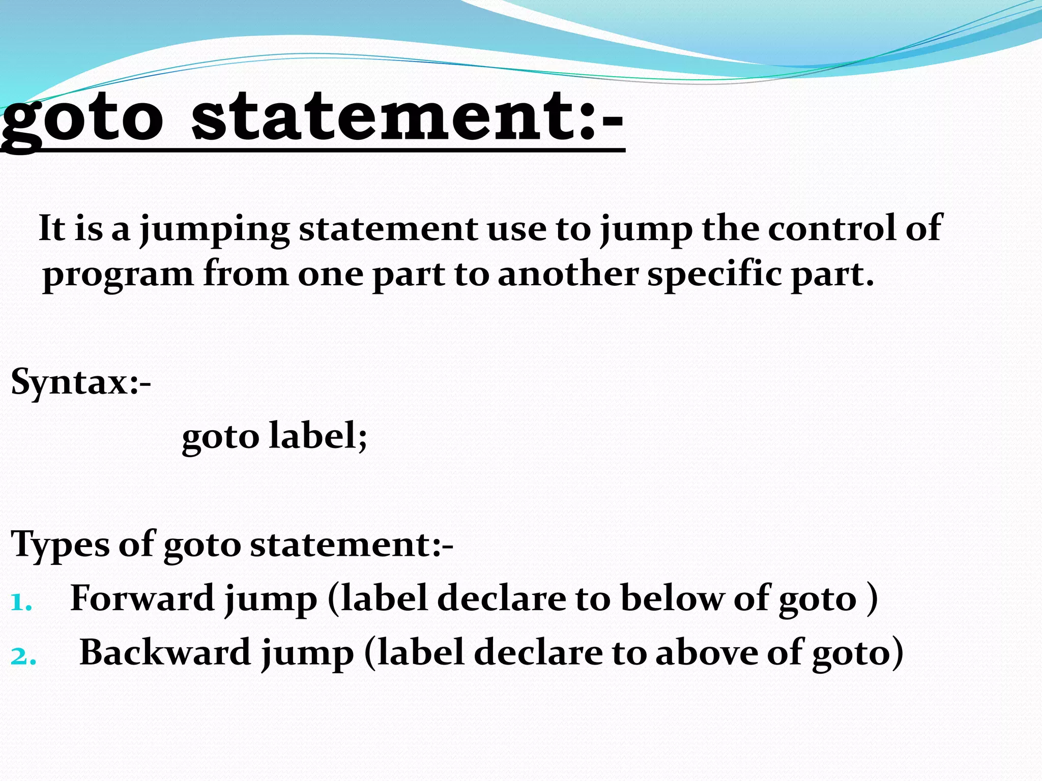 Looping Statement And Flow Chart | PPTX