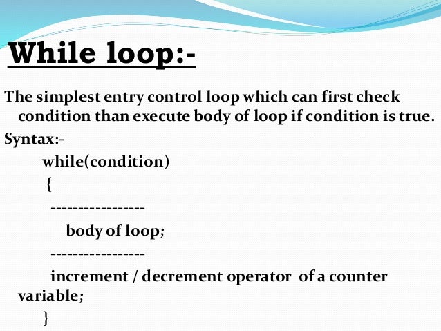Looping Statement And Flow Chart