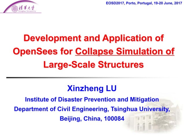 Development And Application Of Explicit Methods In Opensees For Collapse Simulation Of Large
