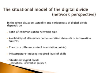 The need for a new digital divide model | PDF | Internet for Beginners ...