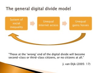 The need for a new digital divide model | PDF | Internet for Beginners ...