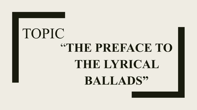 Presentation lyrical ballad | PPTX