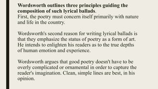 Presentation lyrical ballad | PPTX