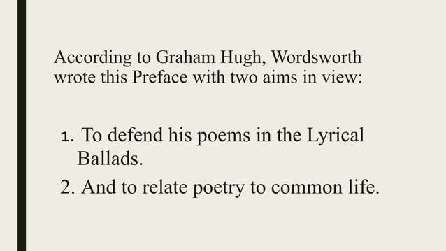 Presentation lyrical ballad | PPTX