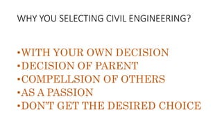 PRESENTATION for civil engineering diploma students what to do after ...