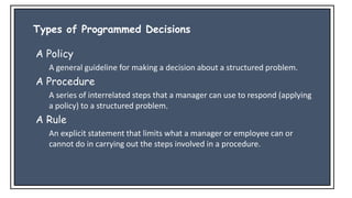 Decision Making in Organization | PPT